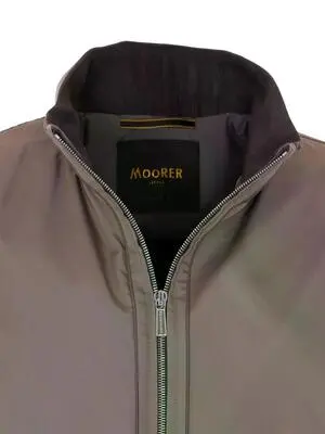 MOORER High Neck Zip Jacket