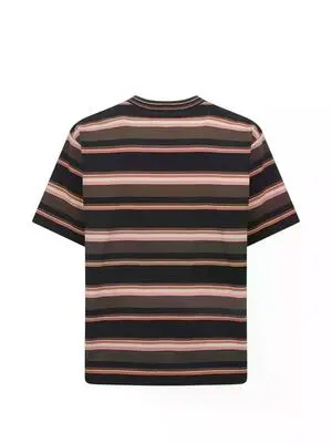 Sacai Horizontal-stripe T-shirt - Black
