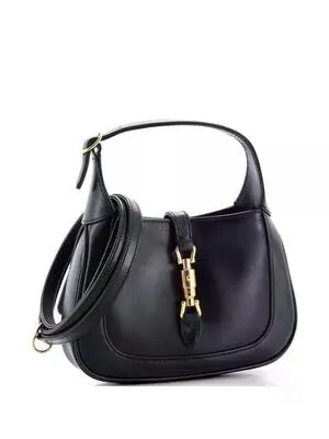 Gucci Jackie 1961 Leather Mini Hobo Bag - Black