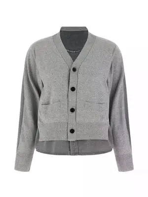 Sacai Paneled Cardigan