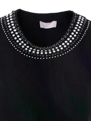 Liu Jo Studded Crewneck Top