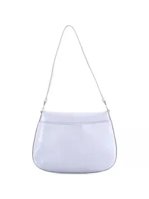 Prada Cleo Flap Shoulder Bag Spazzolato Leather - Blue