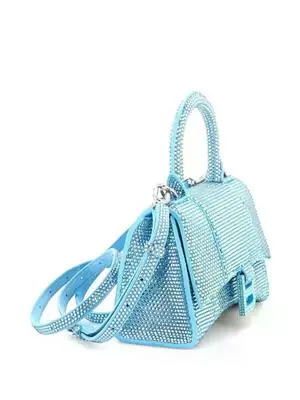 Balenciaga Hourglass Top Handle Xs Crossbody Bag - Blue