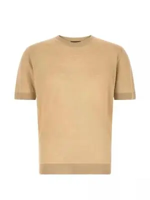 ZANONE Crew Neck Short Sleeve T-shirt - Neutrals