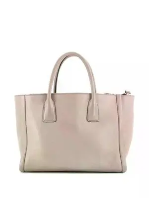 Prada Concept Double Zip Calfskin Medium Tote Bag