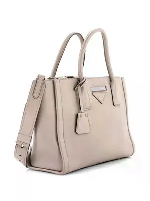 Prada Concept Double Zip Calfskin Medium Tote Bag