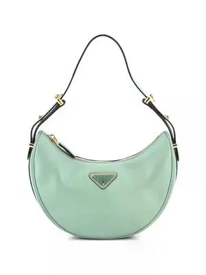 Prada Arque Half Moon Small Hobo Bag - Green