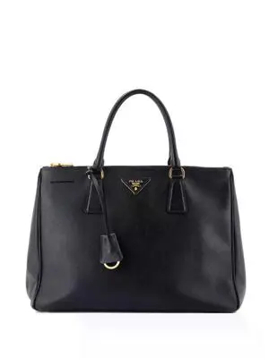 Prada Double Zip Lux Saffiano Leather Medium Tote Bag