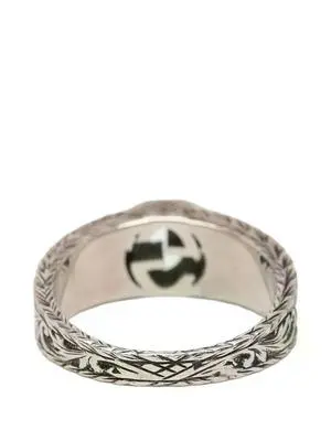 Gucci Sterling Interlocking G Arabesque Ring