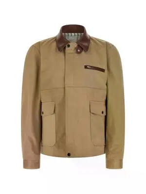Sacai Shirt-collar Cotton Jacket - Neutrals