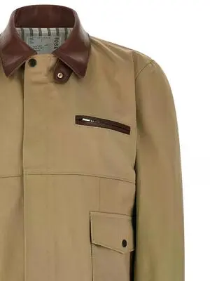 Sacai Shirt-collar Cotton Jacket