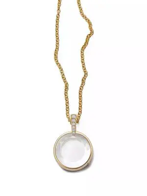Loquet Lyra Locket Diamond Necklace - Gold