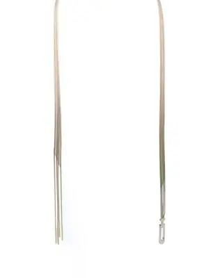 Gucci 2000-2015 Sterling Multistrand Lariat Necklace - Silver