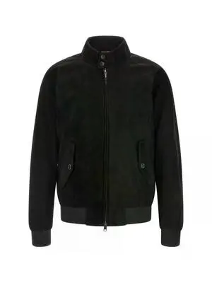 BARACUTA Harrington Standing-collar Jacket - Black