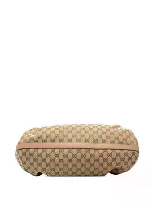 Gucci Large Gg Canvas Scarlett Tote Bag - Brown