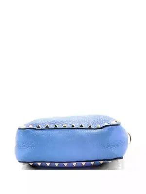 Valentino Garavani Rockstud Flip Lock Messenger Mini Bag - Blue