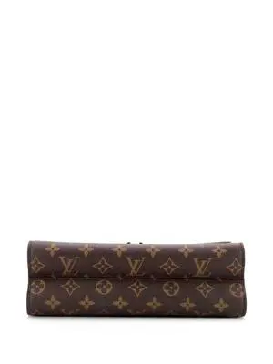 LOUIS VUITTON Victoire Handbag Monogram Canvas And Leather Shoulder Bag - Brown