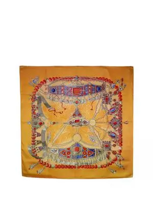 Hermès 1999-2007 Terres Precieuses Silk Scarf 90 Scarves - Multicolour