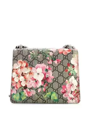 Gucci Dionysus Blooms Print Gg Coated Canvas Mini Shoulder Bag - Red