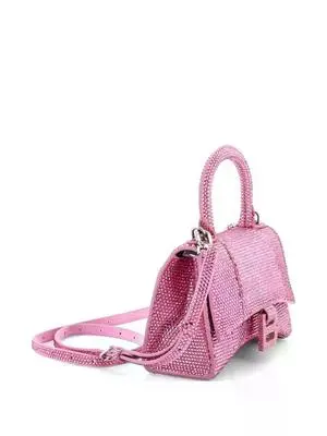 Balenciaga Hourglass Xs Top Handle Crossbody Bag - Pink