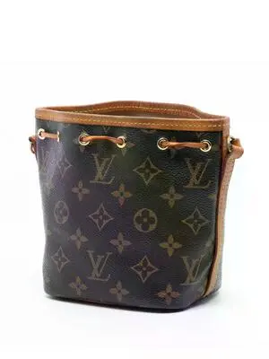 LOUIS VUITTON 2020 Monogram Nano Noe Bucket Bag