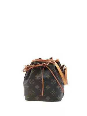 LOUIS VUITTON 2015 Monogram Nano Noe Bucket Bag - Brown