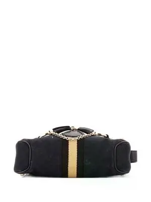 Gucci Horsebit Web Flap Gg Canvas Mini Shoulder Bag