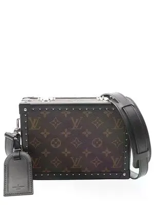 LOUIS VUITTON 2022 Monogram Macassar Clutch Box Crossbody Bag - Brown