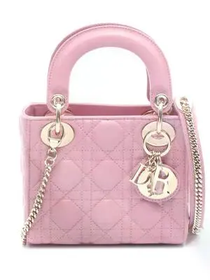DIOR 2010-2026 Mini Lambskin Cannage Lady Dior Satchel