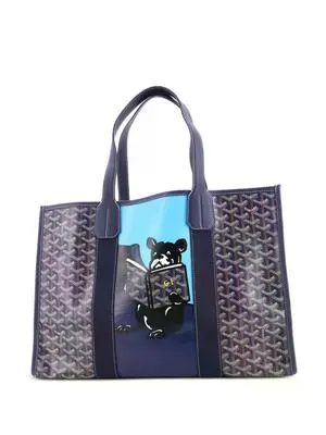 Goyard Villette Printed Coated Canvas Mm Tote Bag - Blue