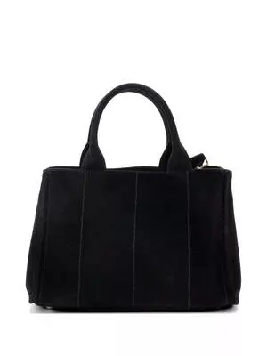 Prada Canapa Convertible Canvas Mini Tote Bag