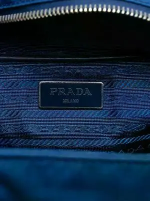 Prada Vitello Trimmed Tessuto Satchel
