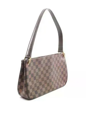LOUIS VUITTON 2003 Damier Ebene Aubagne Shoulder Bag