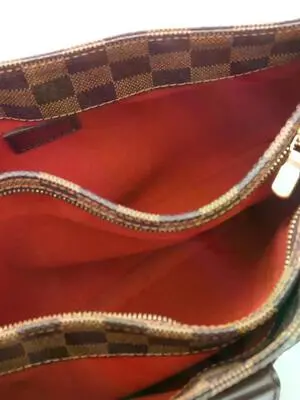 LOUIS VUITTON 2003 Damier Ebene Aubagne Shoulder Bag