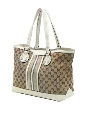 Gucci Gg Canvas Web Sunset Tote Bag