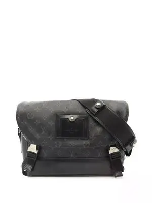 LOUIS VUITTON 2017 Monogram Eclipse Voyager Pm Crossbody Bag - Black