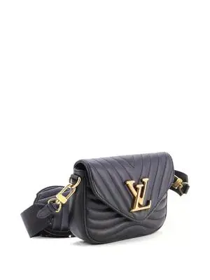 LOUIS VUITTON New Wave Multi Pochette Quilted Leather Crossbody Bag - Black