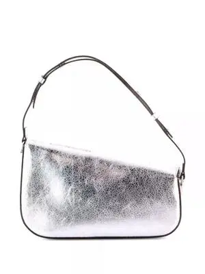 Gucci Horsebit 1955 Asymmetric Small Shoulder Bag - Silver