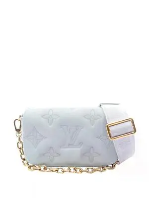 LOUIS VUITTON 2010-2026 Bubblegram Wallet On Chain Handbag - Blue