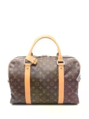 LOUIS VUITTON 2007 Monogram Carryall Boston Bag - Brown