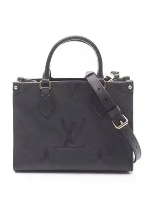 LOUIS VUITTON 2021-2026 Monogram Empreinte Onthego Pm Satchel - Black