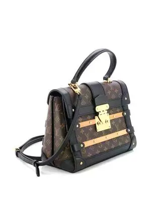 LOUIS VUITTON Trianon Handbag Monogram Canvas Pm Satchel - Black