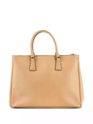 Prada Double Zip Large Tote Bag - Neutrals