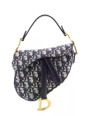 Dior Saddle Handbag Oblique Canvas Mini Shoulder Bag - Blue