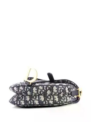 Dior Saddle Handbag Oblique Canvas Mini Shoulder Bag - Blue