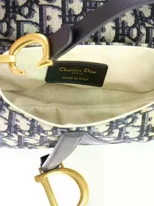 Dior Saddle Handbag Oblique Canvas Mini Shoulder Bag - Blue