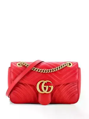 Gg Marmont Small Matelasse Shoulder Bags
