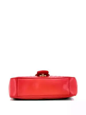 Gucci Gg Marmont Flap Bag Matelasse Leather Small - Red