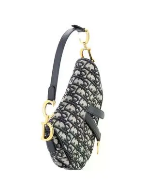Dior Saddle Handbag Oblique Canvas Mini Shoulder Bag - Blue