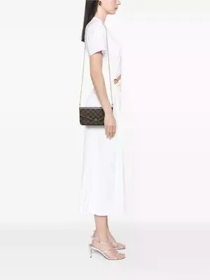 LOUIS VUITTON Damier Ebene Pochette Felicie - Brown